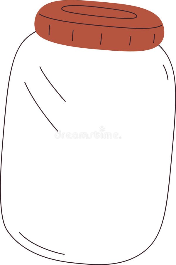 Empty Glass Can stock vector. Illustration of white - 307821083