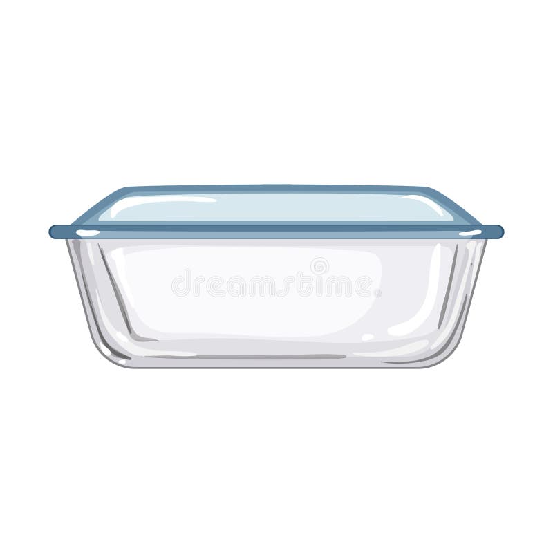 Empty Glass Container Cartoon Vector Illustration Stock Vector ...