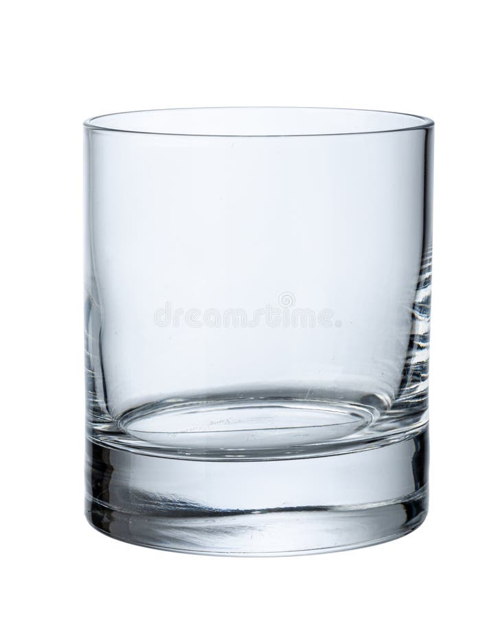 Empty Glass Cup Isolated on White Background Stock Image - Image of ...