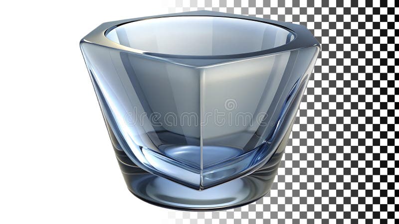 Empty Glass Cup, Simple Drinkware Illustration for Beverage Themes Png ...