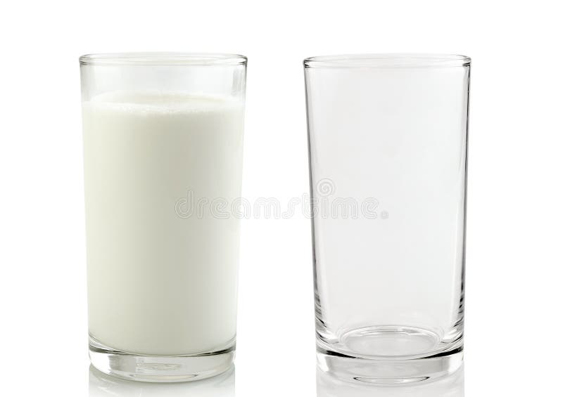 Glass Of Milk On White Background Stock Image - Image of splash, white ...