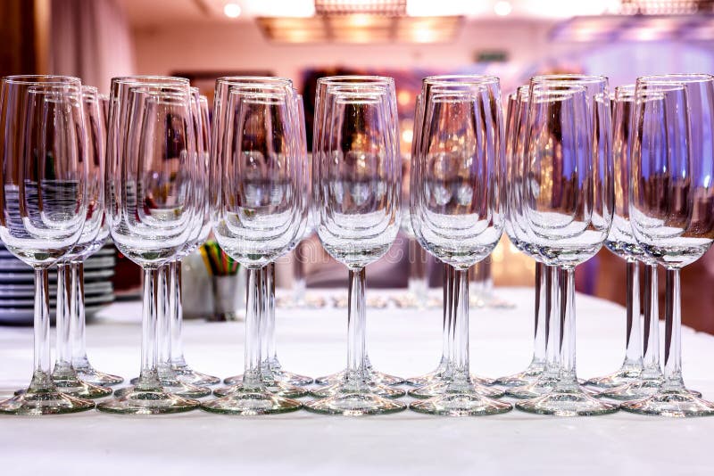 Sparkling Wine in Glasses on the Lumen Stock Image - Image of glassware ...