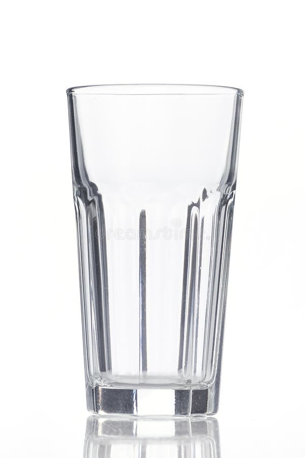 Empty glass isolated stock image. Image of clear, light - 98030985