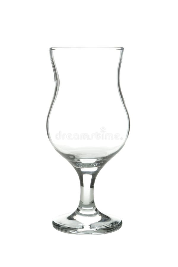 Empty Glass Isolated on White. Stock Photo - Image of crystal, empty ...