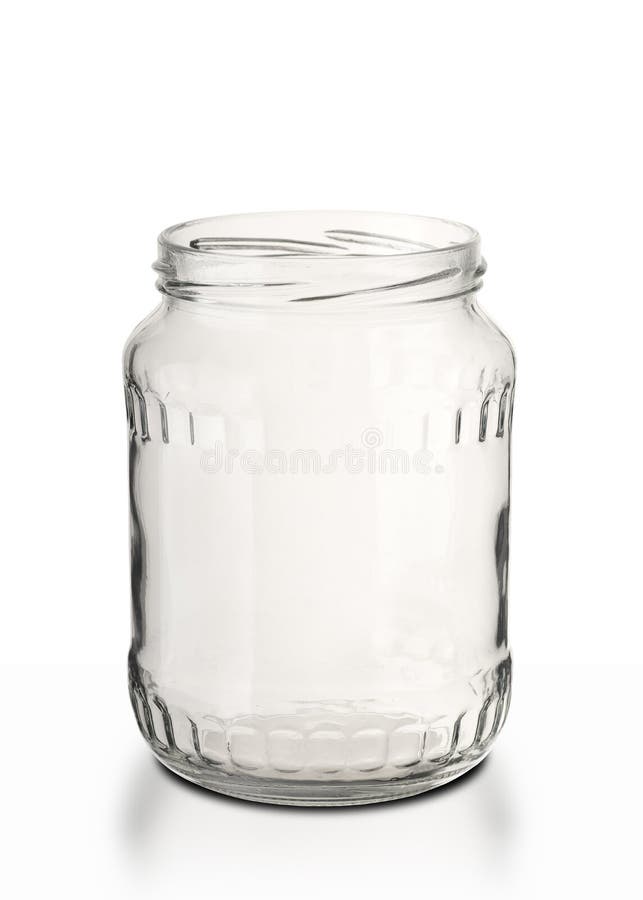 Empty glass jar stock image. Image of reflection, simple - 254230869