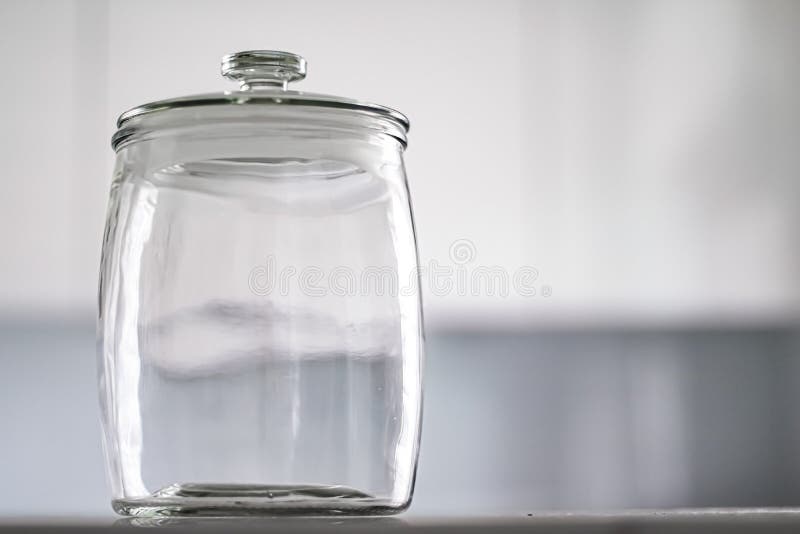 Empty Glass Jar for Food Pantry Storage Stock Photo - Image of empty ...