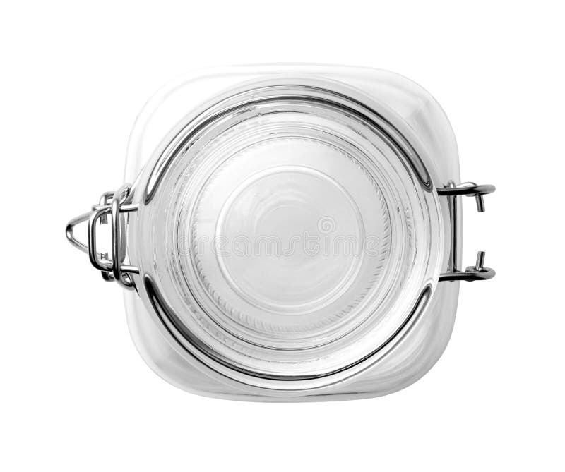 Empty glass jar stock image. Image of preserve, isolated - 98352027