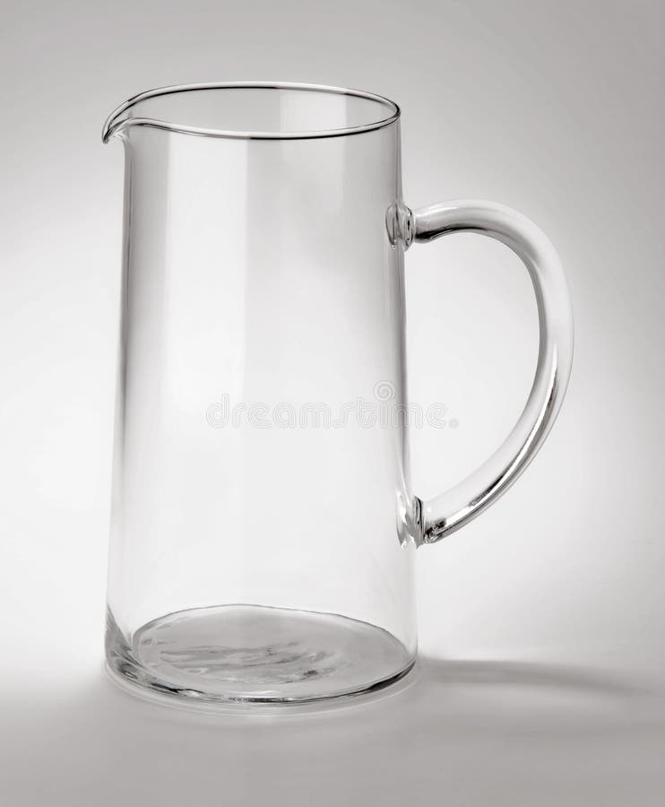 Empty glass jug stock image. Image of purity, dishware - 66794615