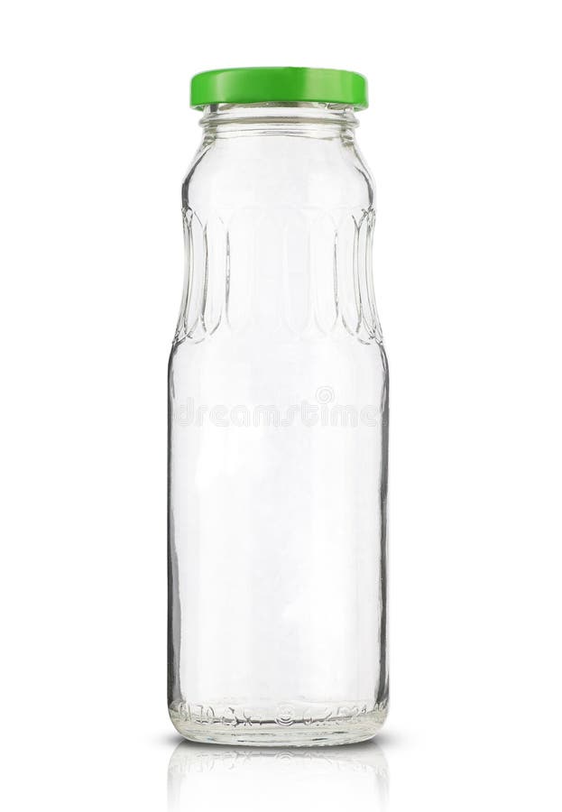 Empty glass juice bottle stock photo. Image of unlabeled - 232014084