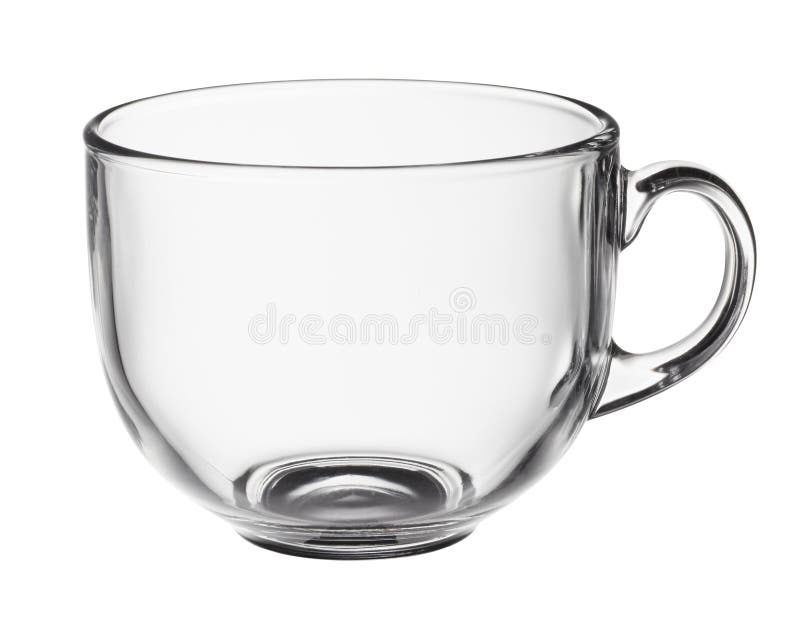 Empty glass jumbo cup stock photo. Image of large, smooth - 71469394