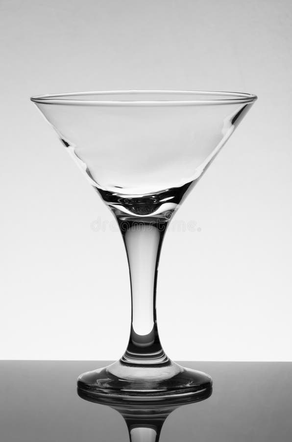 Empty glass for martini stock image. Image of glass, clean - 30456873