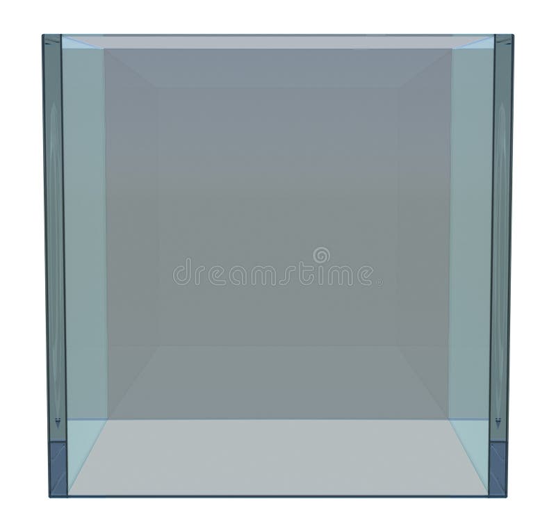 Empty Glass Showcase stock image. Image of cube, empty - 135057905