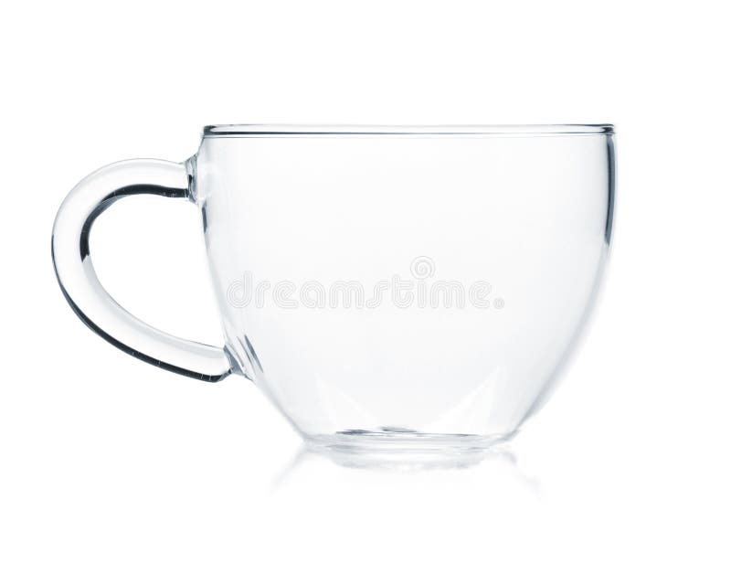 Empty glass tea cup stock image. Image of object, single - 24358061