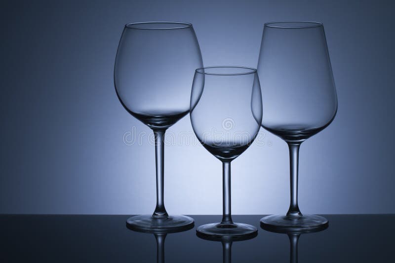 Empty glass stock image. Image of light, glassware, blue - 40995991