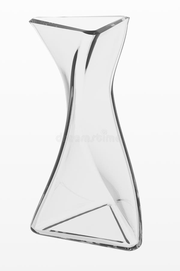 Empty glass vase stock illustration. Illustration of clear - 185499755