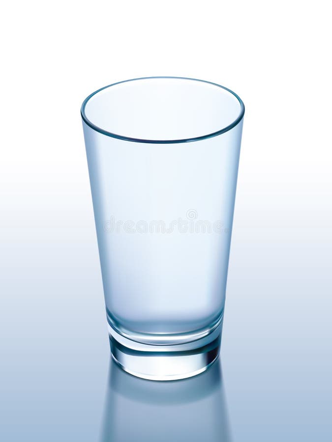 Empty glass. Vector stock vector. Illustration of glaze - 48623286