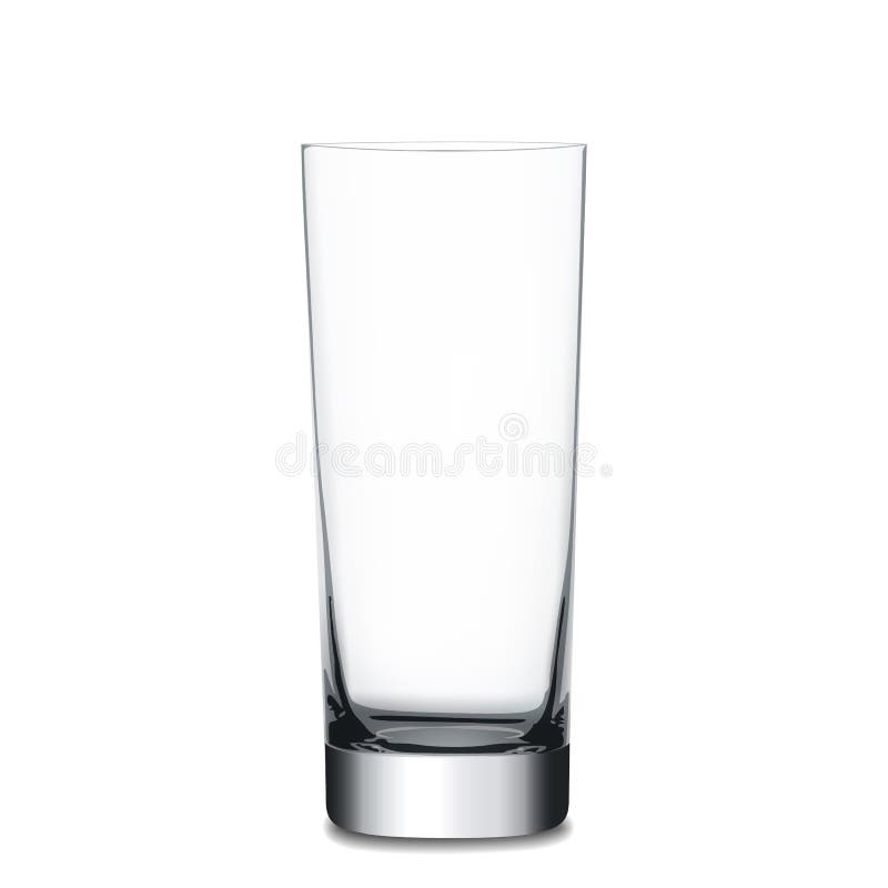 Empty Glass, Vector Illustration Stock Vector - Illustration of goblet ...