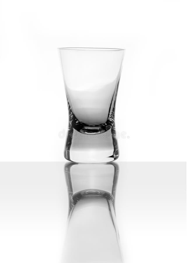 Empty Glass of Vodka, White Background Stock Image - Image of booze ...