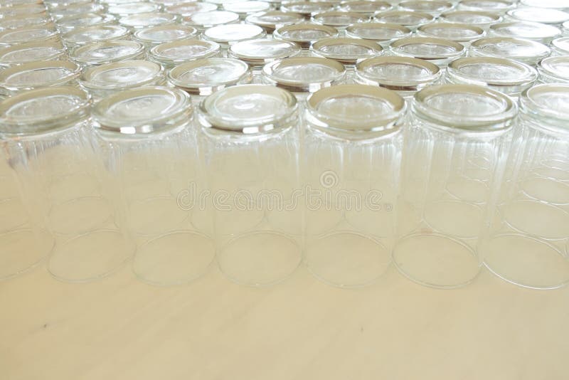 Empty glass for water stock image. Image of stacked, closeup - 80956927