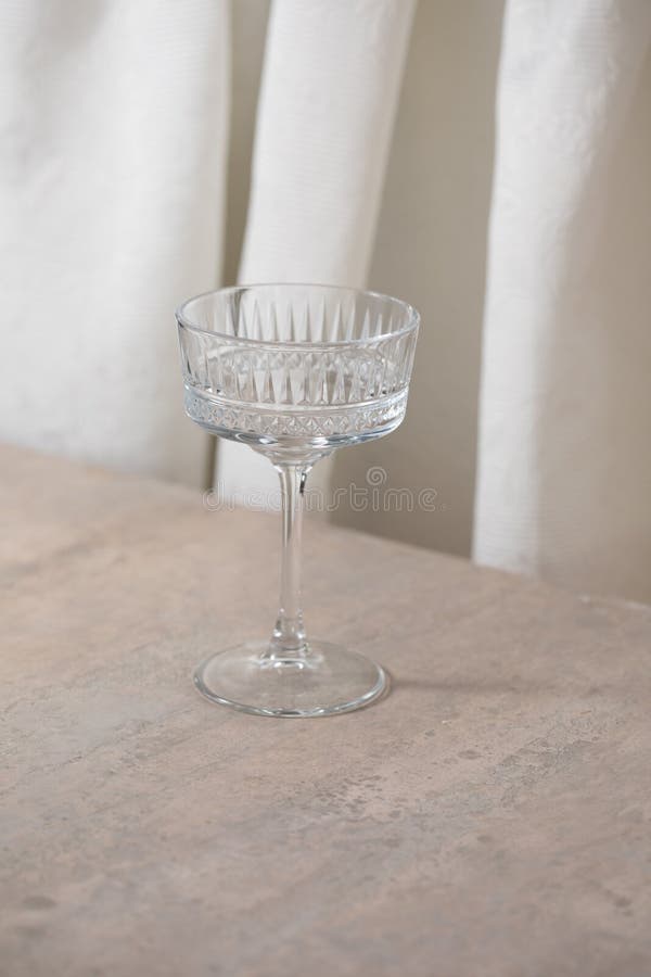 Empty Glass on White Background. Full Transparency Wine Glass.Empty ...