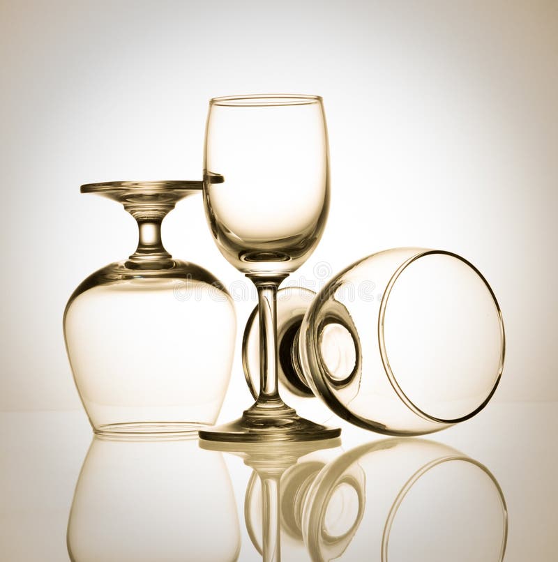 Empty Glass. stock image. Image of concept, blank, tableware - 74523433
