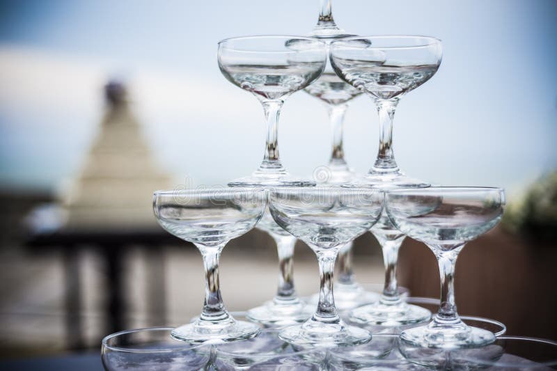 Empty glasses stock image. Image of table, industries - 43341737