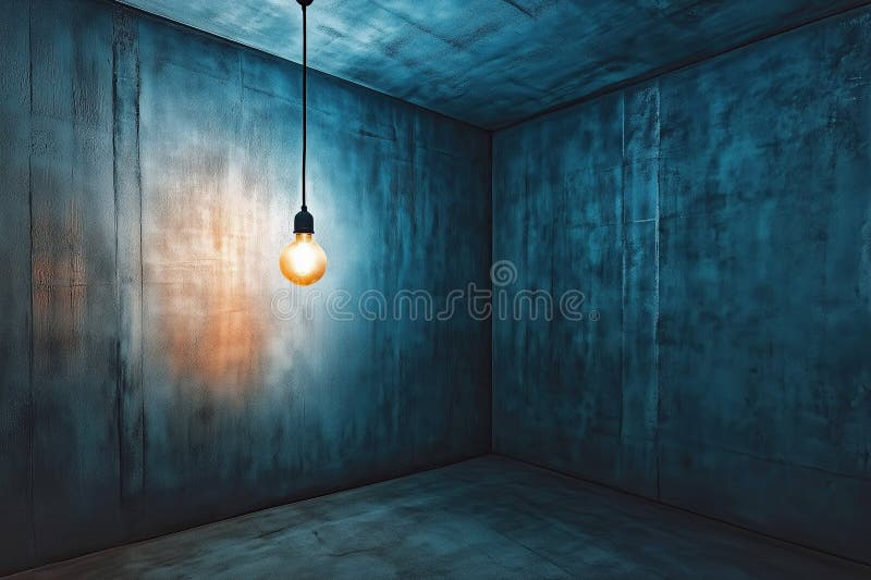 An empty and gloomy room stock image. Image of light - 366313791