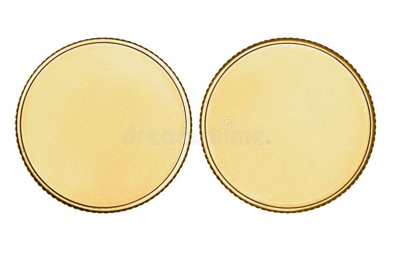 Blank Gold Coin stock photo. Image of metal, money, medal - 90647132