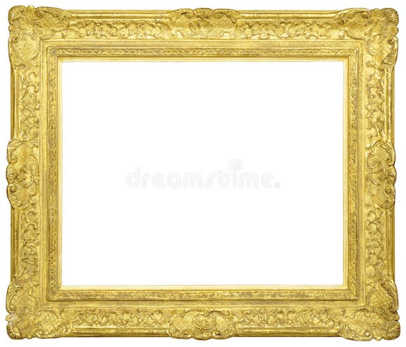 Empty golden frame stock photo. Image of decoration, masters - 26275060