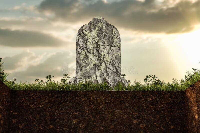 Empty open grave stock photo. Image of freshly, headstone - 30103514