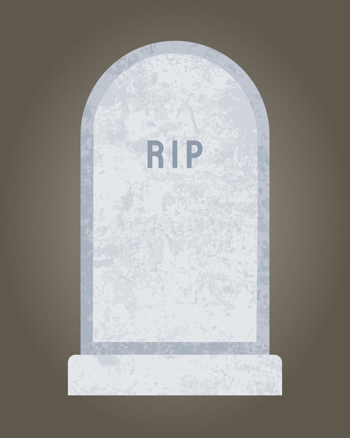 Blank grave stone template stock illustration. Illustration of blank ...
