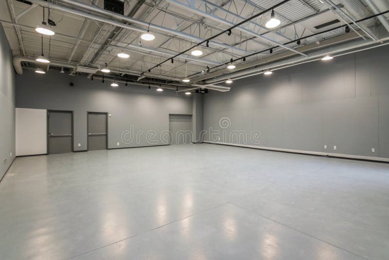 Empty Gray Color Studio Room Background Stock Illustration ...