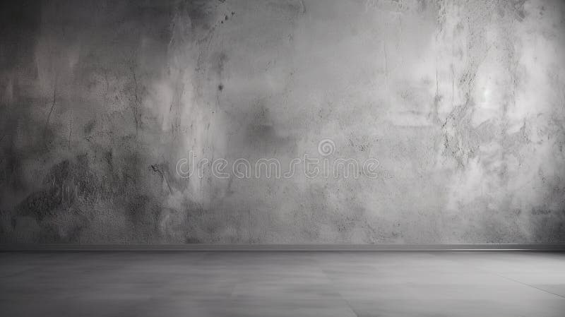 Empty Gray Color Texture Wall Studio Background Stock Illustration ...