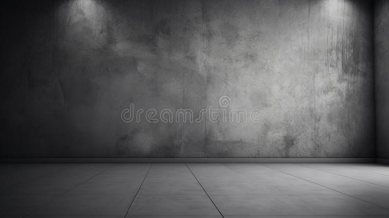 Empty Gray Color Texture Wall Studio Background Stock Illustration ...