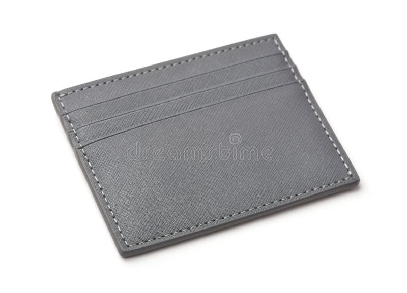 Empty Gray Plastic Card Holder Stock Image - Image of banking, credit ...
