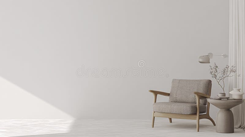 Empty Gray Room Ready for People To Move in Stock Illustration ...