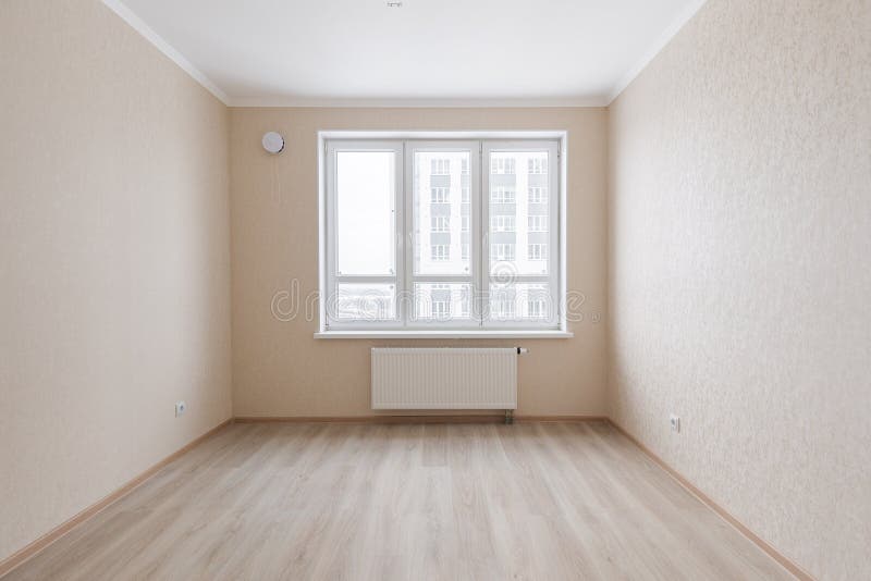 Empty Gray Room Ready for People To Move in Stock Photo - Image of ...