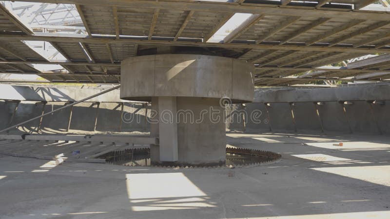 Empty Grease Trap with Metal Components for Water Purification Stock ...