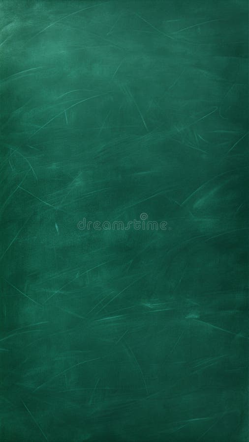 Empty Green Chalkboard with Chalk Smudges â€ Education or Background ...
