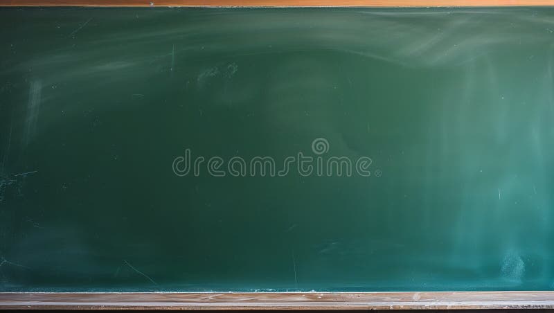 Empty Green Chalkboard in Classroom Setting, Ready for Learning Stock ...