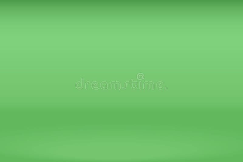 Empty Green Color Studio Room Template for Your Design Stock Vector ...