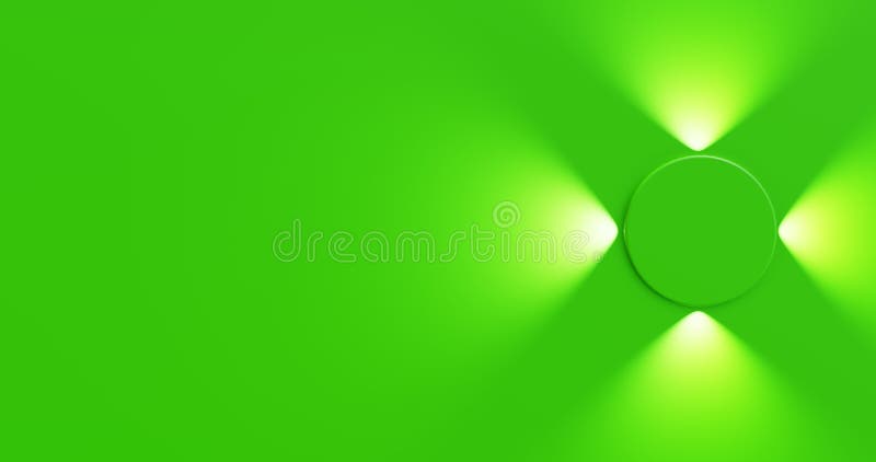 Empty Green Corner Light. Abstract Studio Background for Product ...