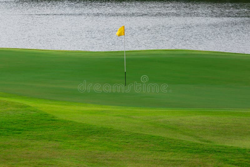 Summer on the Empty Golf Course Stock Photo - Image of putter, activity ...