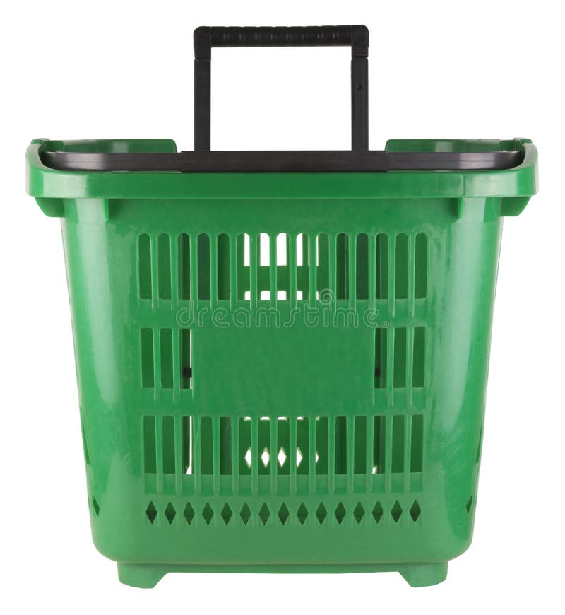 Empty green hand basket stock image. Image of green, hand - 66006781
