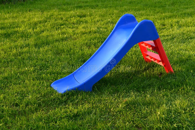 Green Slide in Water Park. Summer Stock Photo - Image of active ...