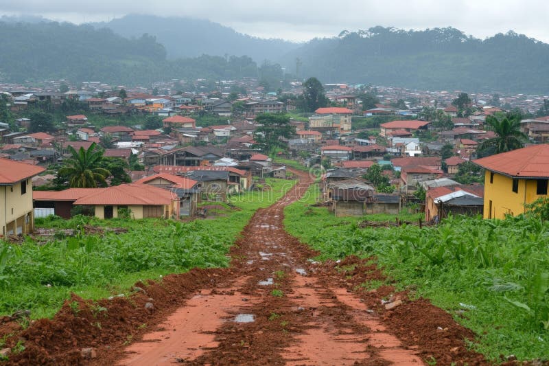 Natural Greenfield in Village Stock Image - Image of greenfield ...
