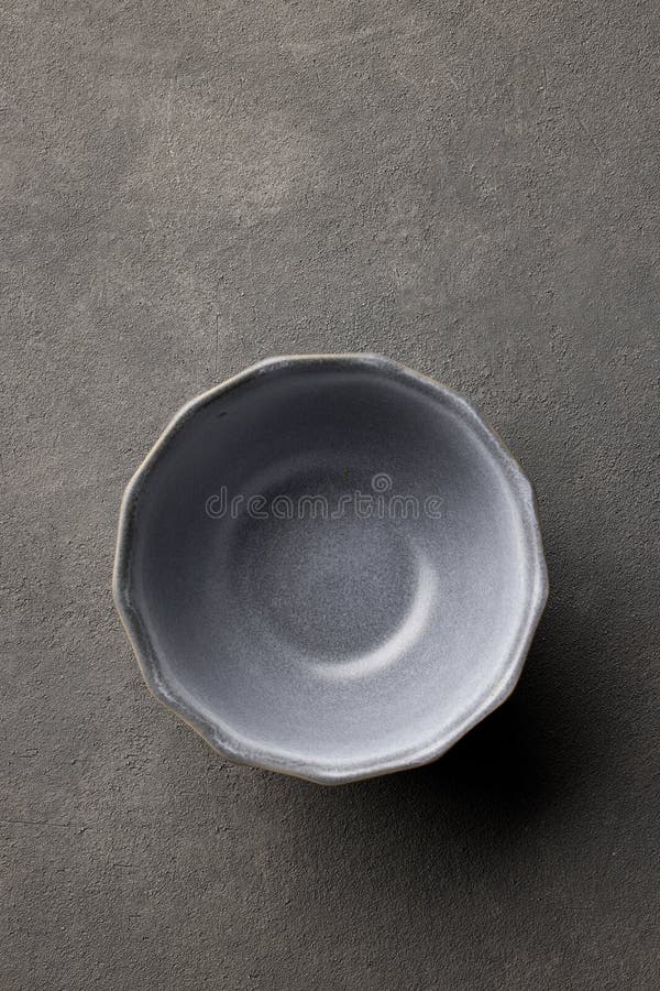 Empty grey bowl stock image. Image of meal, ceramic - 266366989