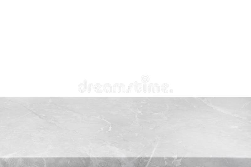 Empty Grey Marble Surface Isolated on White Stock Photo - Image of ...