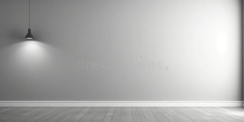 Empty Grey Room. Illustration AI Generative Stock Illustration ...