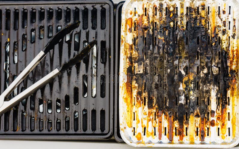 Empty Grill after Food Grilling Stock Photo - Image of camping ...